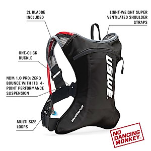 USWE Outlander Pro Hydration Backpack with 2.0L/70oz Hydration Bladder (Black)