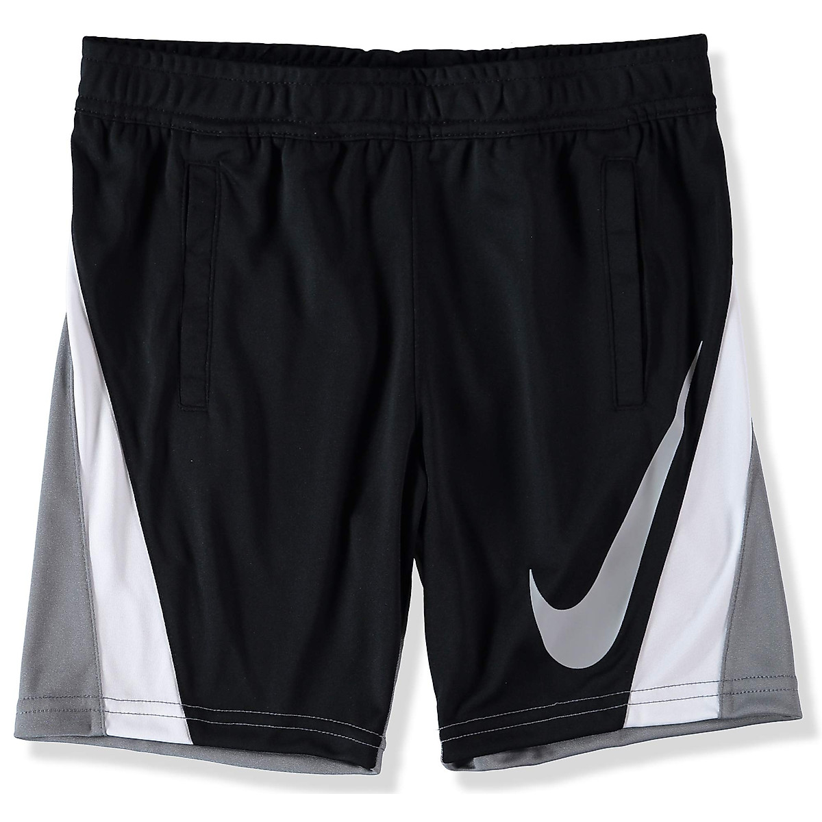 Nike Boys Dri-FIT Colorblock Athletic Shorts (Smoke Grey, 4)
