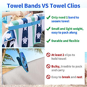 Towel Belt is an Ideal Choice for Beach Towel Clips, Perfect for Beaches, Pools and Cruise Chairs. Essential for Beach vacationers, Families a Must-Have for Cruise Essentials and Beach Accessories (3)