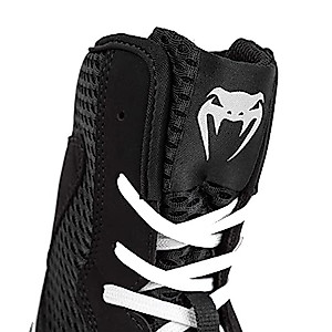Venum Shoes Contender Boxing – Black/White, Black/White, 11 Men/12.5 Women US