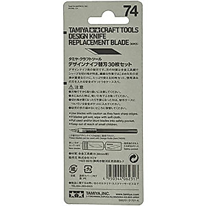 Tamiya 74074 Craft Tools - Design Knife Replacement Blade (30 pcs.)