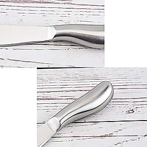 VANRA Spreader Knife Set 4-Piece Butter Knife Stainless Steel Cheese Knife Set Small Bread Cream Knives 5.3-inch