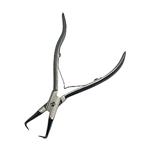 MIRACLE Hair Extension Pliers – Stainless Steel Hair Extensions Micro beads Remover & Opener Tool 5.5 Inch (Curved)