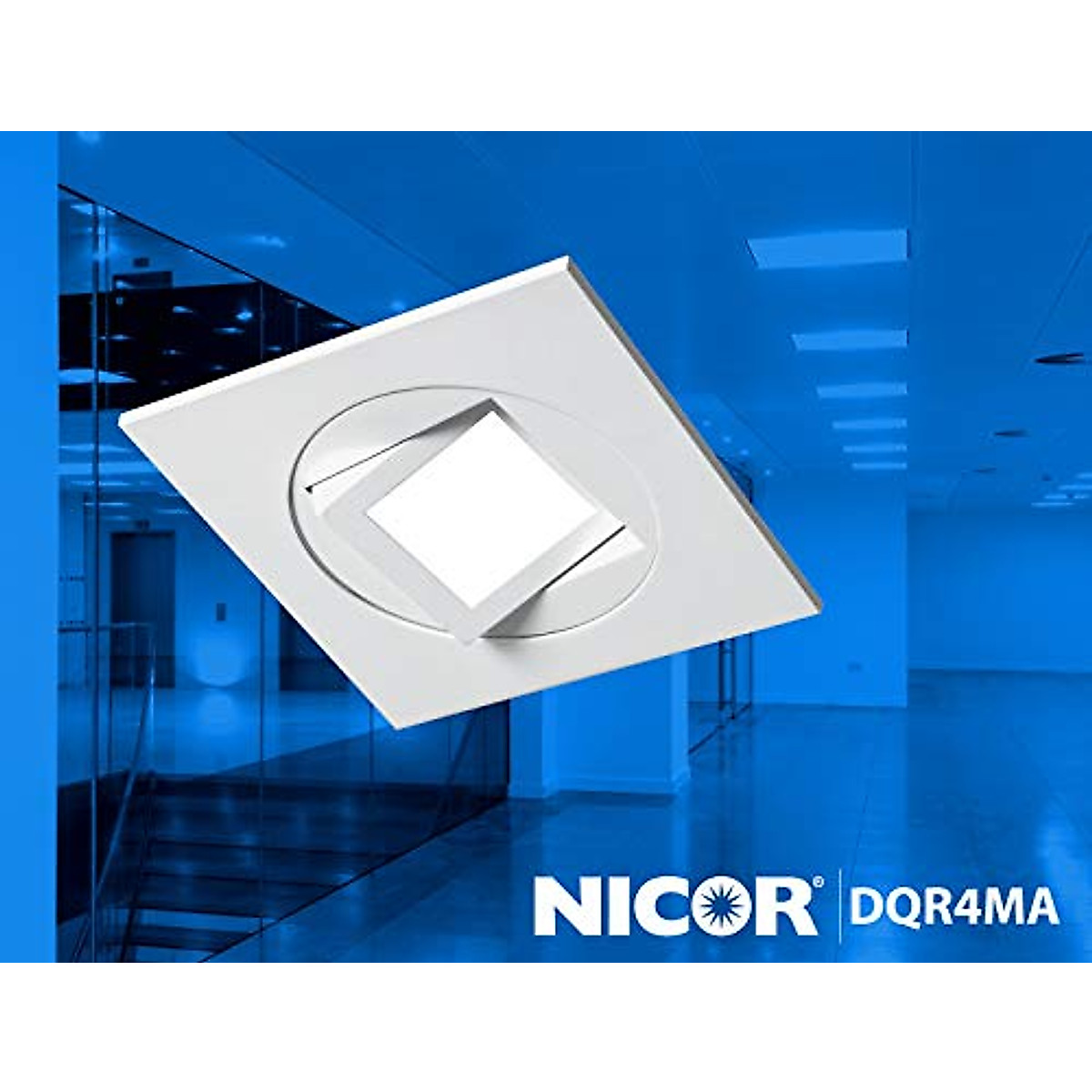NICOR Lighting DQR4MA11202KWH LED Downlights, Matte White