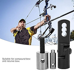 Zerone Archery Single Side V-Bar,Bow Stabilizer Single Multi-Angle Adjustable V-Bar Quick Disconnect for Compound Recurve Bow