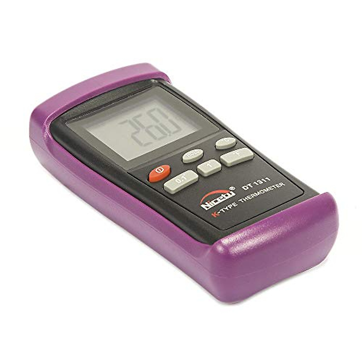 Digital Scientific K-Type Thermocouple Thermometer with 1 Sensor Wire Probe and 3" Stainless Steel Insertion Probe DT1311