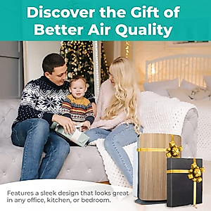 Alen BreatheSmart Classic H13 HEPA Air Purifier, Air Purifiers For Home Large Room w/ 1100 SqFt Coverage, Medical-Grade Air Cleaner for Allergens & Dust, up to 12 Mos. Filter Life, Oak