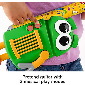 Fisher-Price StoryBots A to Z Rock Star Guitar, Pretend Musical Instrument Learning Toy That Teaches The Alphabet for Preschool Kids Ages 3 Years & up