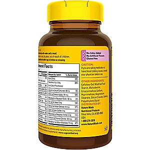 Nature Made Multi for Her 50+ Vitamin/Mineral Tablets 90 ea (Pack of 4)