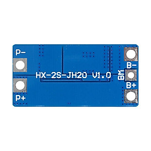 Aideepen 5PCS 2S 10A BMS Lithium PCB Protection Boards 8.4V 7.4V 8.4V-9V PCM PCB Li-ion Lipo 2 Cell Pack with Balance Function Charger Protection Circuit Board