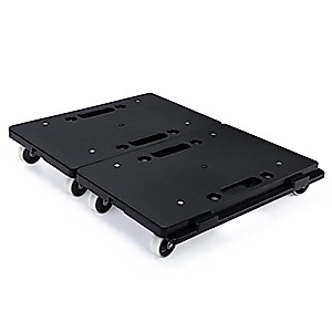 Ltsxop Furniture Moving Dolly Furniture Mover 4 Wheels Heavy Duty Small Flat Dolly Cart Portable Dollies with Wheels 2 Pack,16.3 x 11.4 inch 500 Lbs Capacity Each Count, Black