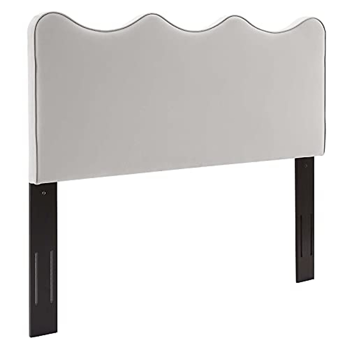 Modway Athena Performance Velvet Headboard, Full/Queen, Light Gray