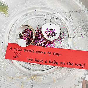 1DFAUL Surprise Quail Egg Pregnancy Announcements, Funny Baby Announcements Ideas Gifts, Quail Eggs Perfect for Grandparents Future Dad, or Friends