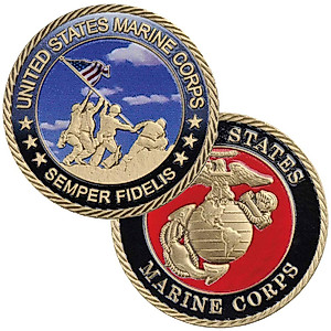 United States Marine Corps Semper Fidelis Challenge Coin