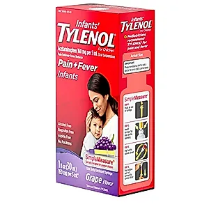 Tylenol Infants Acetaminophen Liquid Medicine, Grape, 1 fl. oz