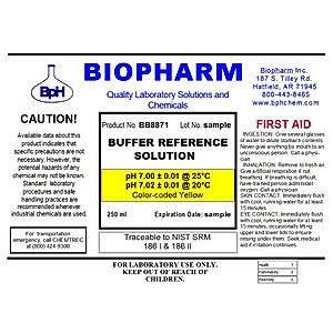 pH Buffer Calibration Solution 3-Pack: pH 4.00 Buffer, pH 7.00 Buffer, and Electrode Storage Solution — 250 mL (8.4 fl oz) Each — NIST Traceable Reference Standards for All pH Meters