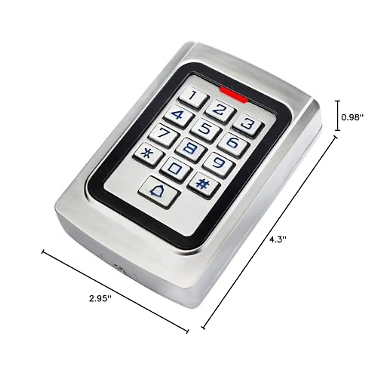 Retekess T-AC04 Garage Keyless Entry Pad,Access Control Keypad,Door Keypad,Wiegand 26 PIN Code RFID Keypad,IP68 Waterproof,2000 Users