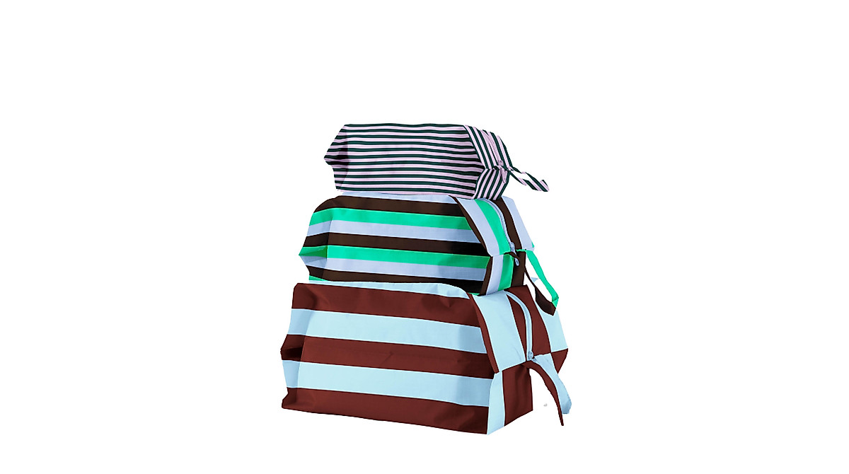 Shop 3D Zip Set - Stripe Mix by BAGGU
