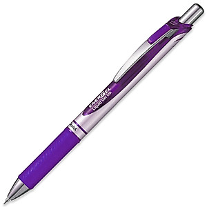 Pentel EnerGel XM BL77 - Retractable Liquid Gel Ink Pen - 0.7mm - 54% Recycled - Tropical Set of 5