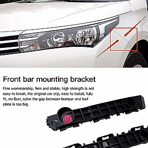 MEILIANJIA 2Pcs 5211504070 Left & Right Bumper Brackets Pickup Front Bumper Brackets for 2022 Toyota Tacoma SR5 Extended Cab Pickup 4-Door 3.5L 3456CC V6 Gas DOHC Naturally Aspirated