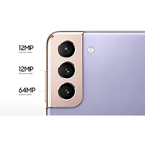 SAMSUNG Galaxy S21 5G (128GB, 8GB) 6.2" AMOLED 120Hz, Snapdragon 888, (Fully Unlocked for US & Global) G991U1 (w/Fast Wireless Charger, Phantom White) (Renewed)