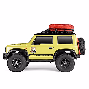 RGT RC Crawler 1:10 4wd Crawler Off Road Rock Cruiser RC-4 136100V3 4x4 Waterproof Hobby RC Car Toy (Yellow)