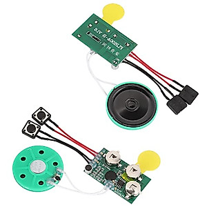 120 Seconds DIY Greeting Card Chip, Recordable Voice Sound Chip Module, Built-in Button Battery for Gift Boxes, Invitations, Handmade Products