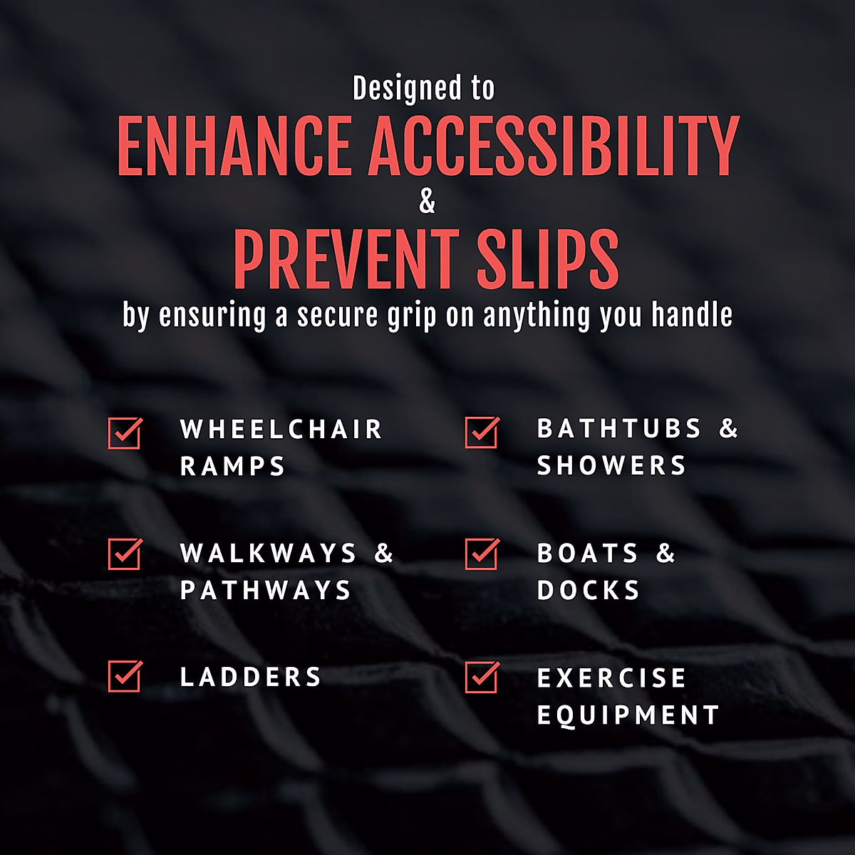 Non-Abrasive Grip Tape Strips by CatTongue - Heavy Duty Waterproof Non Slip Strips for Indoor & Outdoor Use - Thousands of Grippy Uses: Furniture, Bathtubs, Frames, Gaming and More! (Clear)