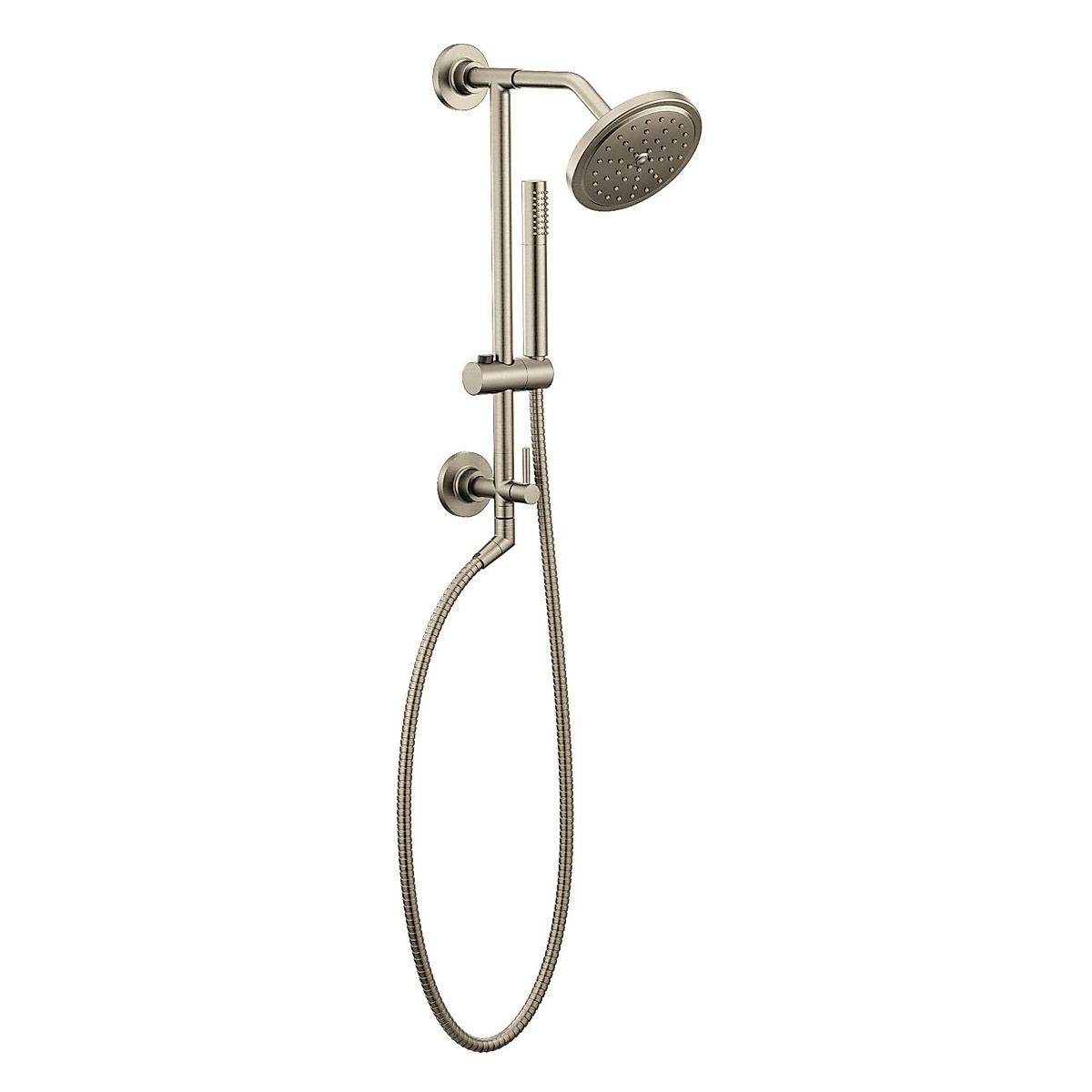 Moen Annex Brushed Nickel Shower Slidebar and Shower Hose System Trim, Valve Required, TS3661NHBN