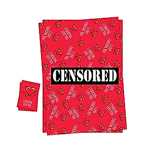 LimaLima Rude Gift Wrap & Gift Tags Wrapping Paper Sheets X 2 Perfect For Valentine's Anniversary & Birthday Pack 2