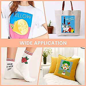 HTVRONT Clear HTV Vinyl for Sublimation - 12" X 15FT Matte Sublimation Vinyl for Light-Colored Shirts - Washable Sublimation HTV for Cotton Fabric T-Shirt, Pillow, Bag