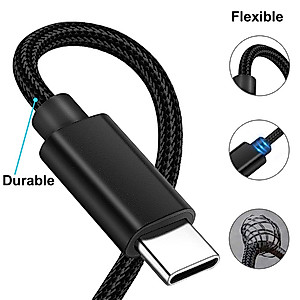 RAINSUNG USB C to Smart Tip Charging Cable for Dell Laptop Charger 45W 65w 90W 4.5mm Connector for Inspiron 11 13 14 17 15 3000 5000 7000-Nylon Braided 1.8m
