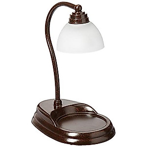 Candle Warmers Etc Aurora Candle Warmer Lamp For Top-Down Candle Melting, Bronze