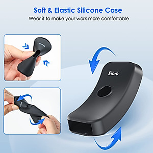 Eyoyo Mini 1D Bluetooth Barcode Scanner Silicone Protective Case for EY-009L, EY-009C, EY-009, Soft Silicone Material, Anti-Scratch