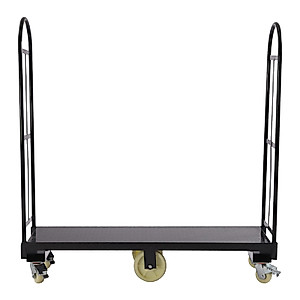 15.7"x 64.6" Heavy Duty Dolly Cart U-Boat Utility Platform, 2000Lbs Commercial Dolly Utility Cart Steel Deck Hand Truck Cart Warehouse