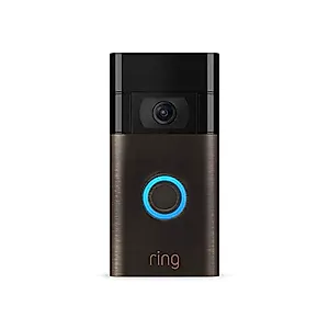 Ring Video Doorbell – 1080p HD video, improved motion detection, easy installation – Venetian Bronze
