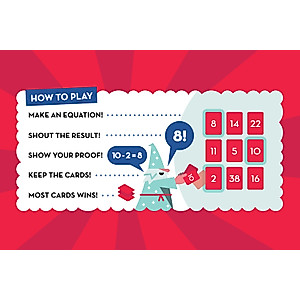 Proof! Math Game - The Fast Paced Game of Mental Math Magic - Teachers’ Choice Award Winning Educational Game, Ages 9+