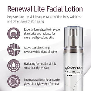 Epionce Renewal Lite Facial Lotion - Lightweight Hydrating, Anti-Aging Moisturizer for Combination to Oily & Problem Skin, Dermatologist Skincare