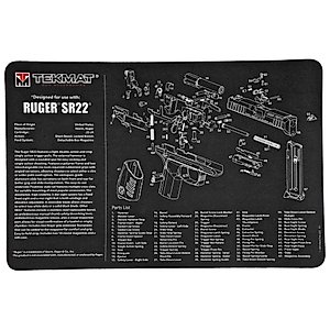 TekMat Ruger SR22 Gun Cleaning Mat,Black