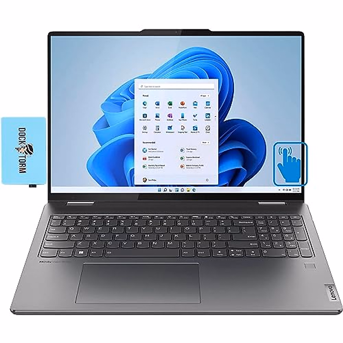 Lenovo Yoga 7i 16.0" Touchscreen WUXGA LED Backlit 2-in-1 Laptop (Intel i5-1335U, 8GB LPDDR5, 512GB SSD, Backlit KYB, FP Reader, 2 Thunderbolt 4, WiFi 6E, Fingerprint, Win 11 Home) w/Dockztorm Hub
