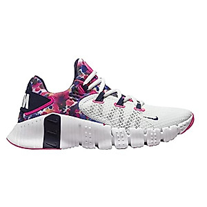Nike Women's Free Metcon 4 Training Shoes, Summit White/Blackened Blue, 7.5 M US