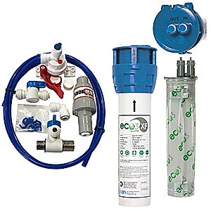 eco3 Filtration 3,000 Gallon Coffee Brewer Carbon Filtration System with SCAL Reduction. and Eco-Friendly -Includes- Professional Water Filtration Installation Kit!