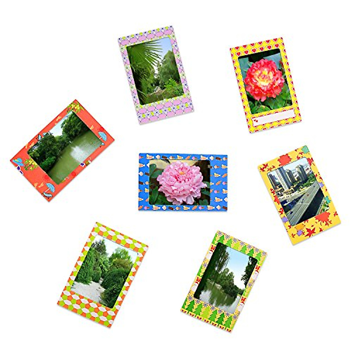 Sunmns 120 Sheets Colorful Photo Instant Films Frame Sticker Compatible with FujiFilm Instax Mini 12/11/ 9/8/ 70/26/ 90 Camera Film