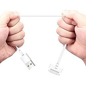 iPhone 4 4s Charger Cable iPad Charger, 2Pack 5 Feet Certified 30-Pin Charging Cable Compatible for iPad 1/2/3, iPhone 4/4S, iPhone 3G/3GS, iPod Nano 5th/6th and iPod Touch 3rd/4th gen