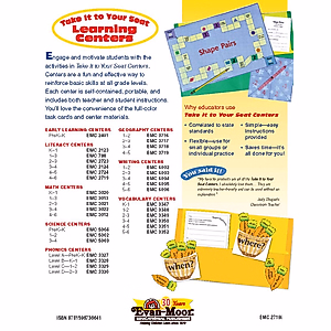 Take It to Your Seat Literacy Centers, Grades 4-6