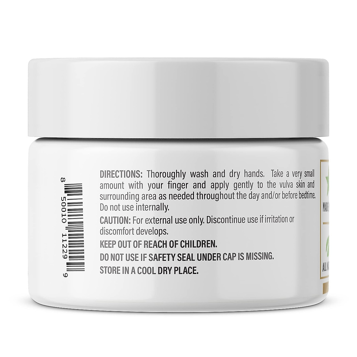 NewLife Naturals Certified Organic Vulva Cream - Menopause Support, Itching Relief, Vaginal Moisturizer & Dryness Solution | All Natural Estrogen Free Intimate Feminine Care - 2 Oz - Made in USA