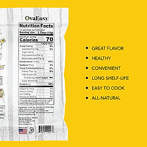 Ova Easy Dehydrated Egg Crystals, 5.1oz Bag, 12 packs