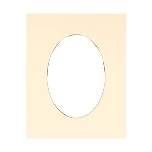 CountryArtHouse Cream Acid Free 9x11 Oval Picture Frame Mat with White Core Bevel Cut for 7x9 Pictures - Fits 9x11 Frame - Pack of 1 Matboard