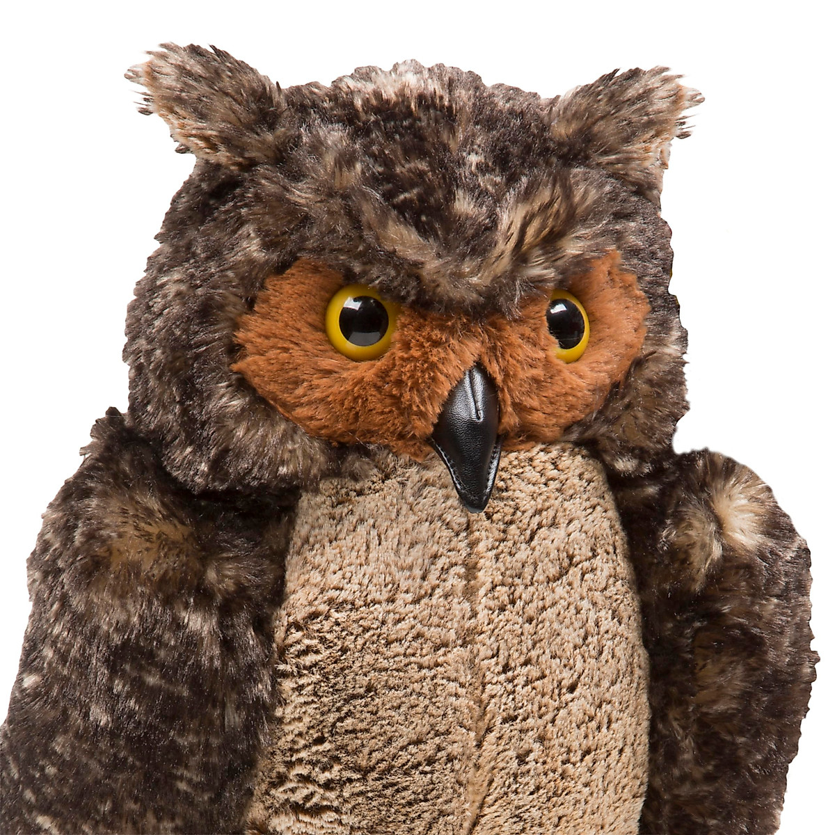 Melissa & Doug Giant Owl - Lifelike Stuffed Animal (17 inches tall) , Brown