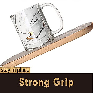 Premium Drawer and Shelf Liner for Cabinet, Non Adhesive Liner for Kitchen, Strong Grip Non Slip Shelf Liners for Kitchen Cabinets, Storage, Drawers, Shelves, Kitchenware and Tableware, Beige